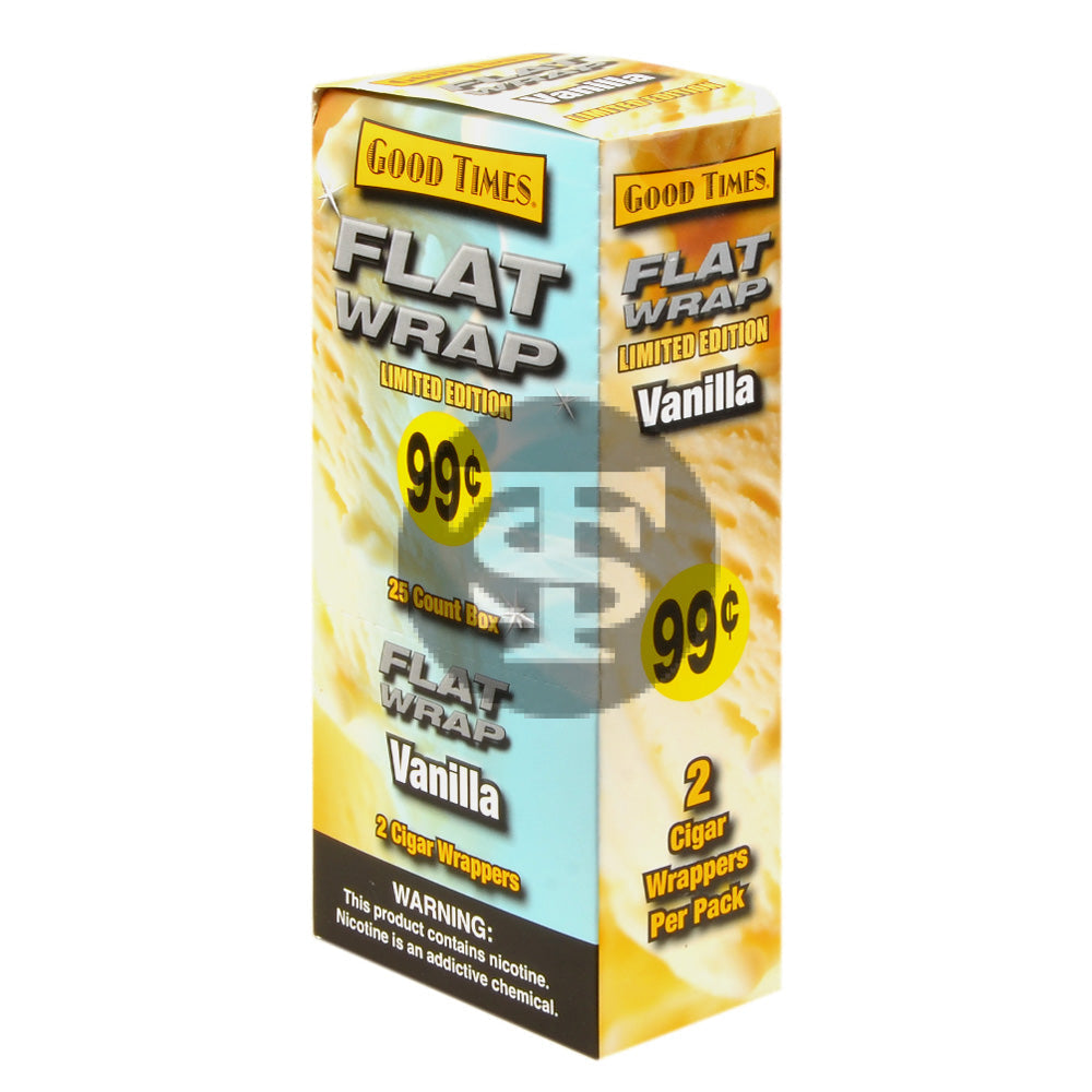 Good Time Flat Wrap 2F.99 25 Ct Vanilla – Southland Distribution